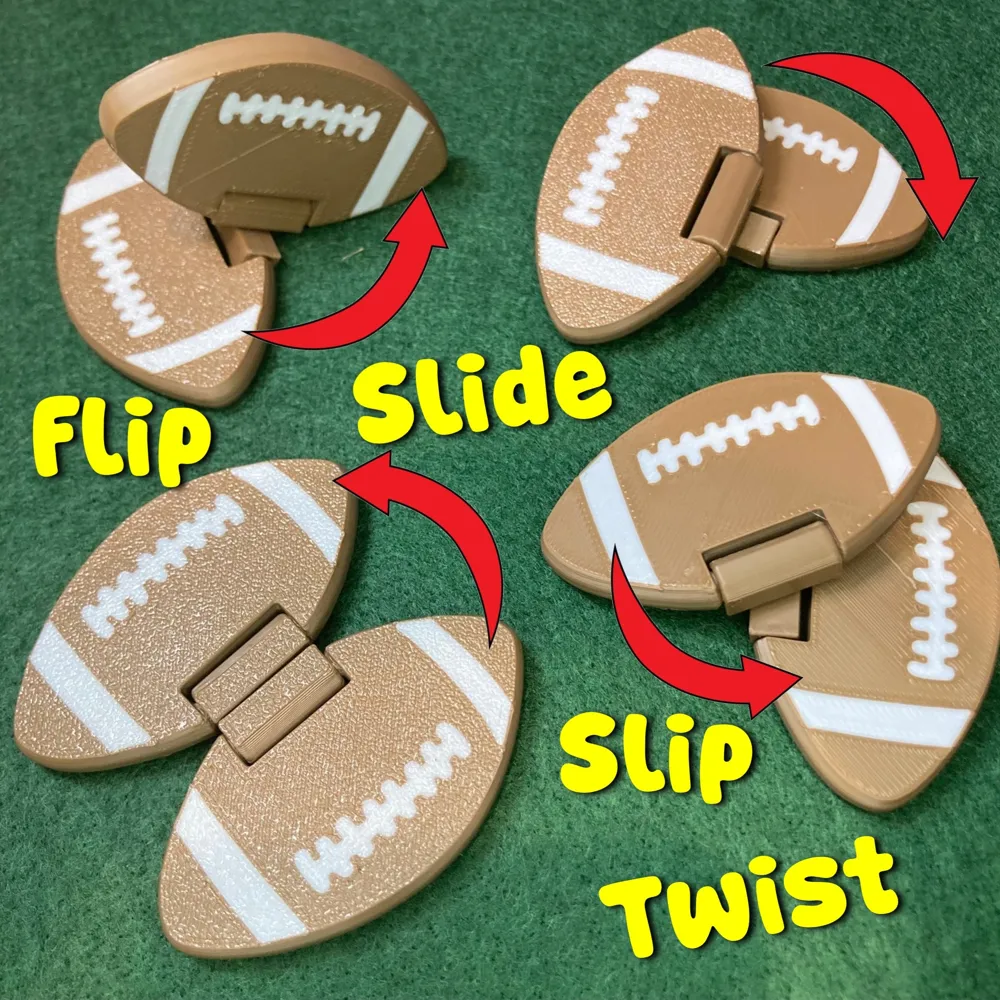 Football Slip and Slide Fidget Toy (41 min) by SpacedOut MakerWorld ...