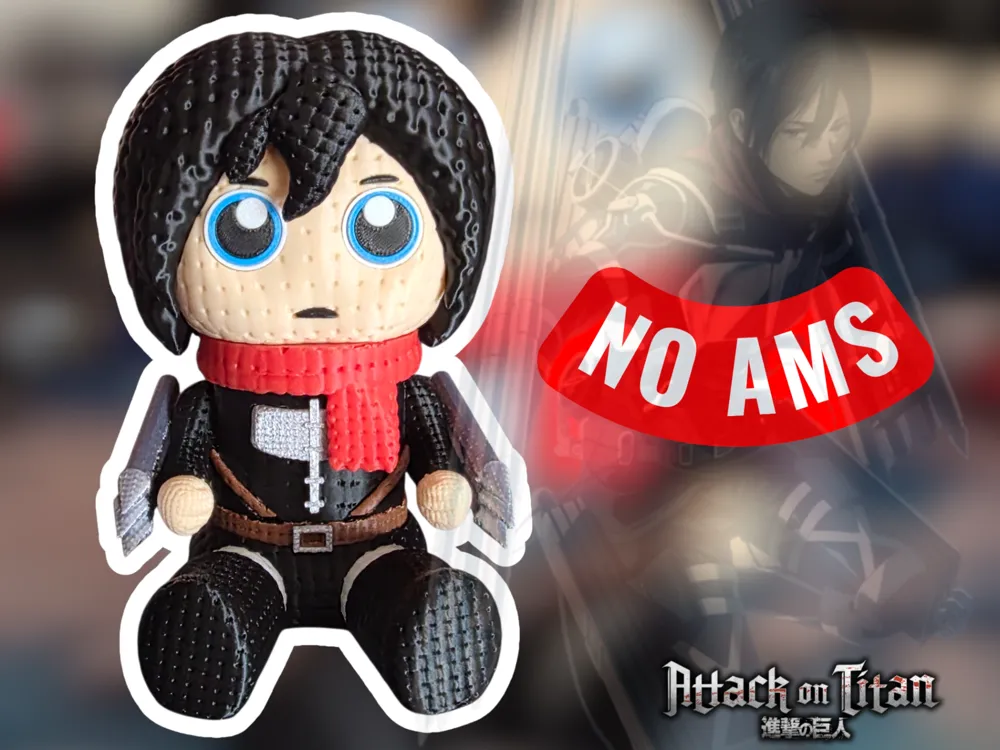 Mikasa Ackerman - Tricoté - Lance Foudroyante - Modèle d'Impression 3D ...