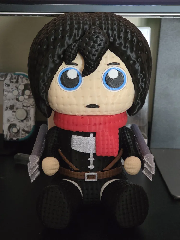 Mikasa Ackerman - Tricoté - Lance Foudroyante - Modèle d'Impression 3D ...