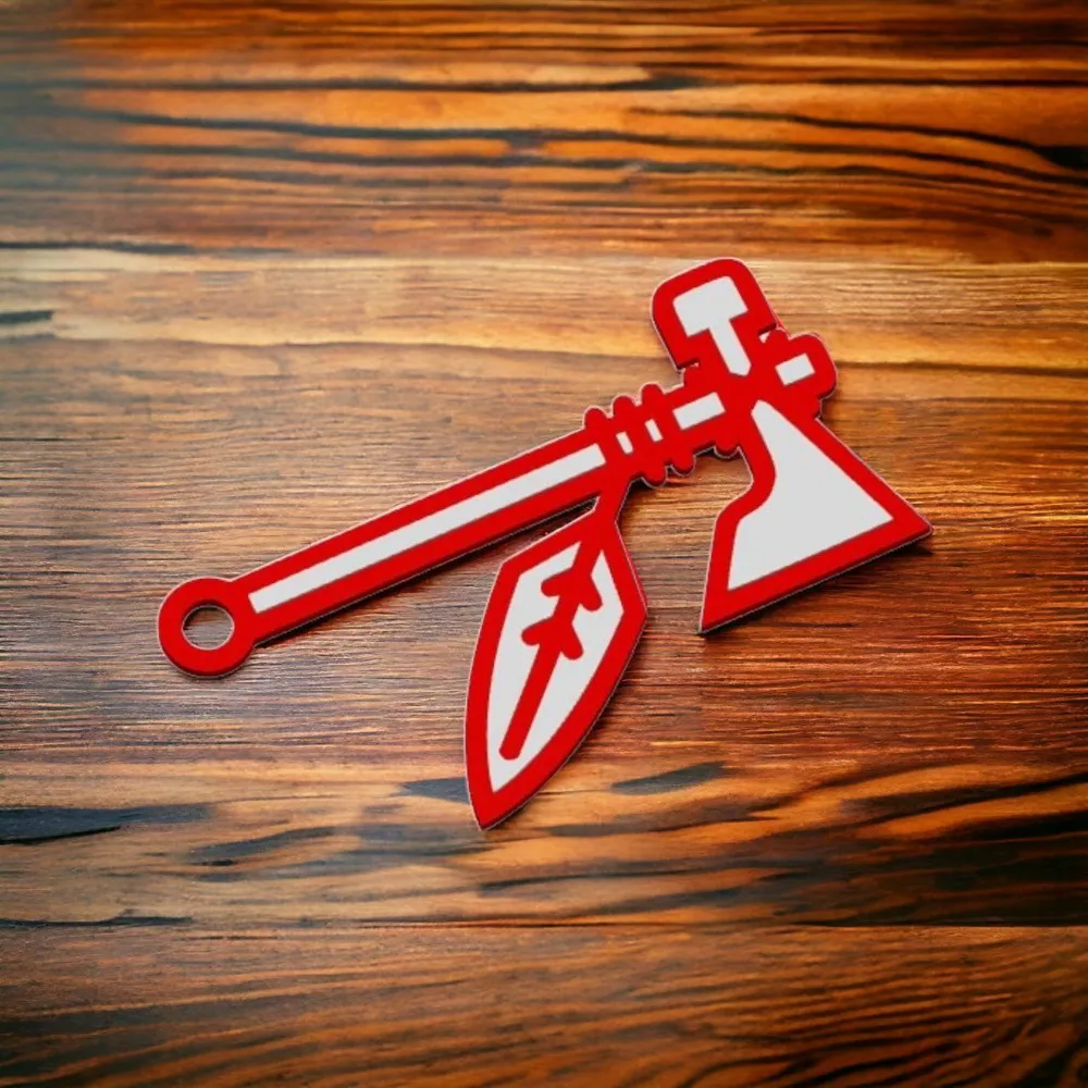 Keychain battle axe by KIONA INDIAN - MakerWorld