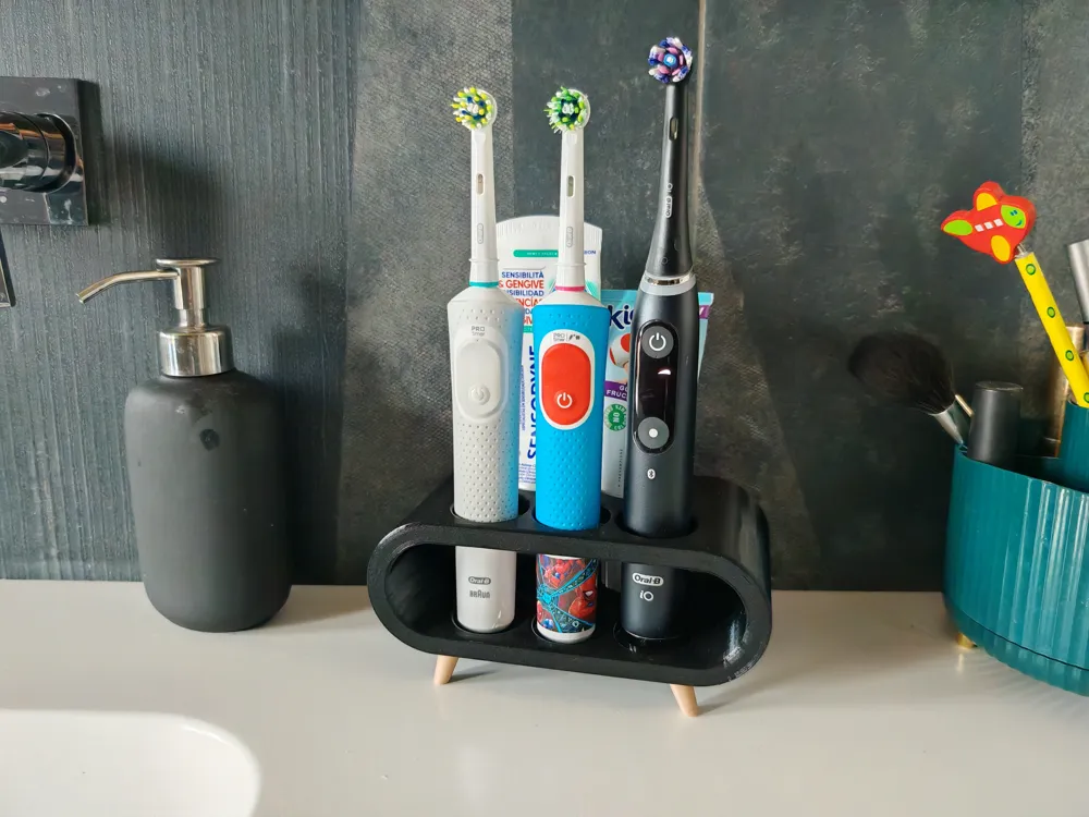 Oral B 5-slot electric toothbrush holder - Free 3D Print Model - MakerWorld