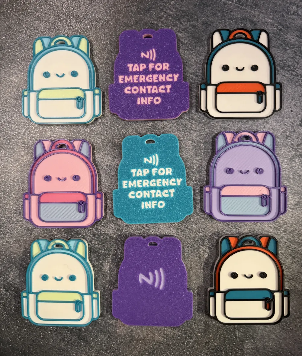 Cute Kawaii Kids NFC Emergency Contact NFC Tags by Amoodybish ...