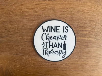 Funny Alcohol Coaster / Drink / Wine / Decor by 3D Prints This Week ...