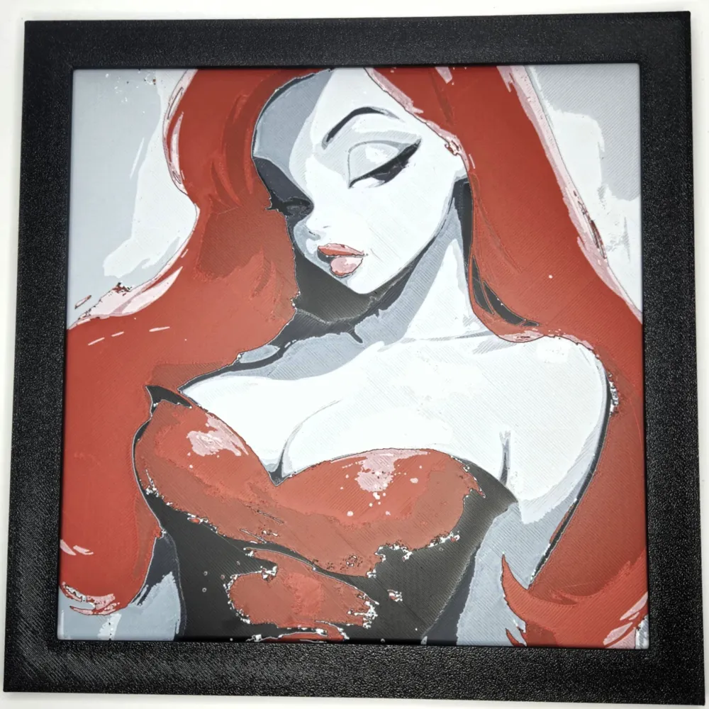 Jessica Rabbit Hueforge by LoFi Layers - MakerWorld