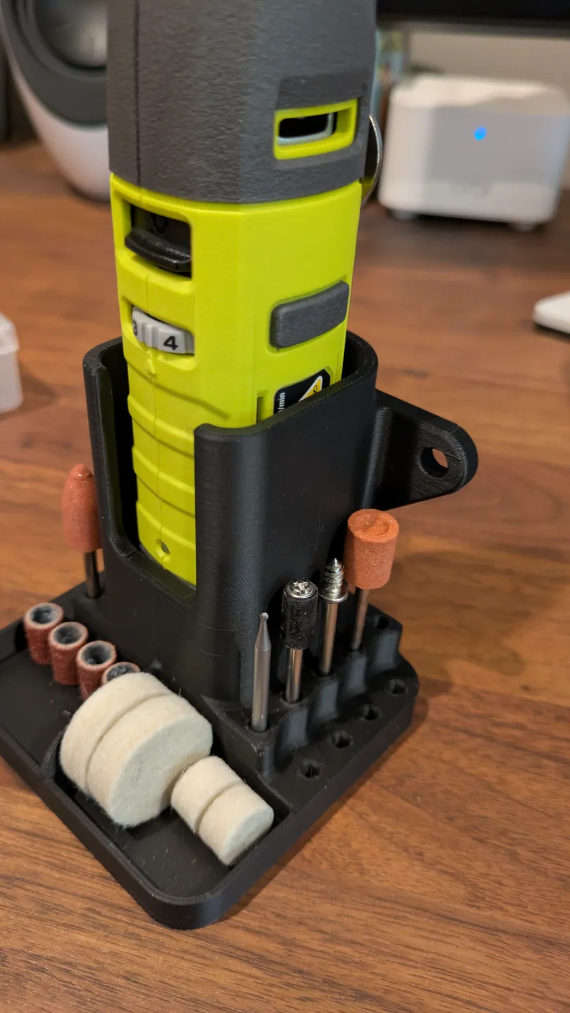 Ryobi Rotary tool holder (Soldering / Hot cutter) - Free 3D Print Model - MakerWorld
