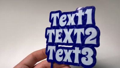 Customizable Cake Topper - Parametric Remixed by nolom MakerWorld ...