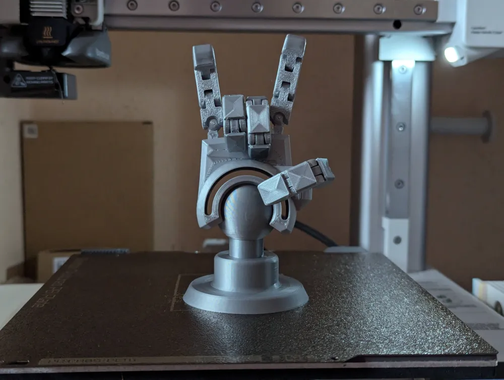 Dummy 13 posable hand (500%, print-in-place,stand) Remixed by Vasichkin MakerWorld: Download ...