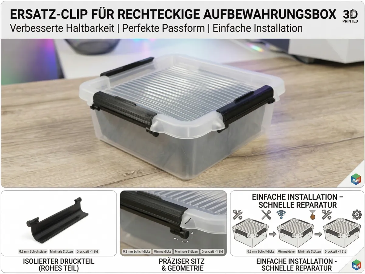 Replacement closure clip for Action storage box - Free 3D Print Model ...