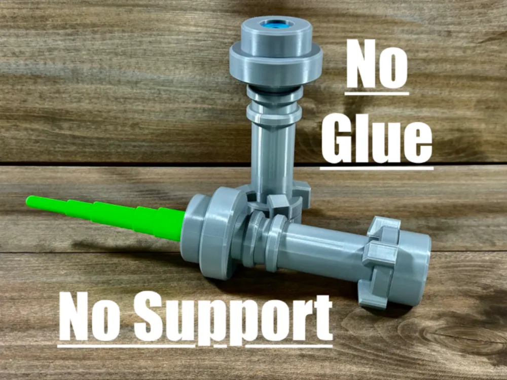 Brick Style Lightsaber with Telescoping Blade - Free 3D Print Model ...