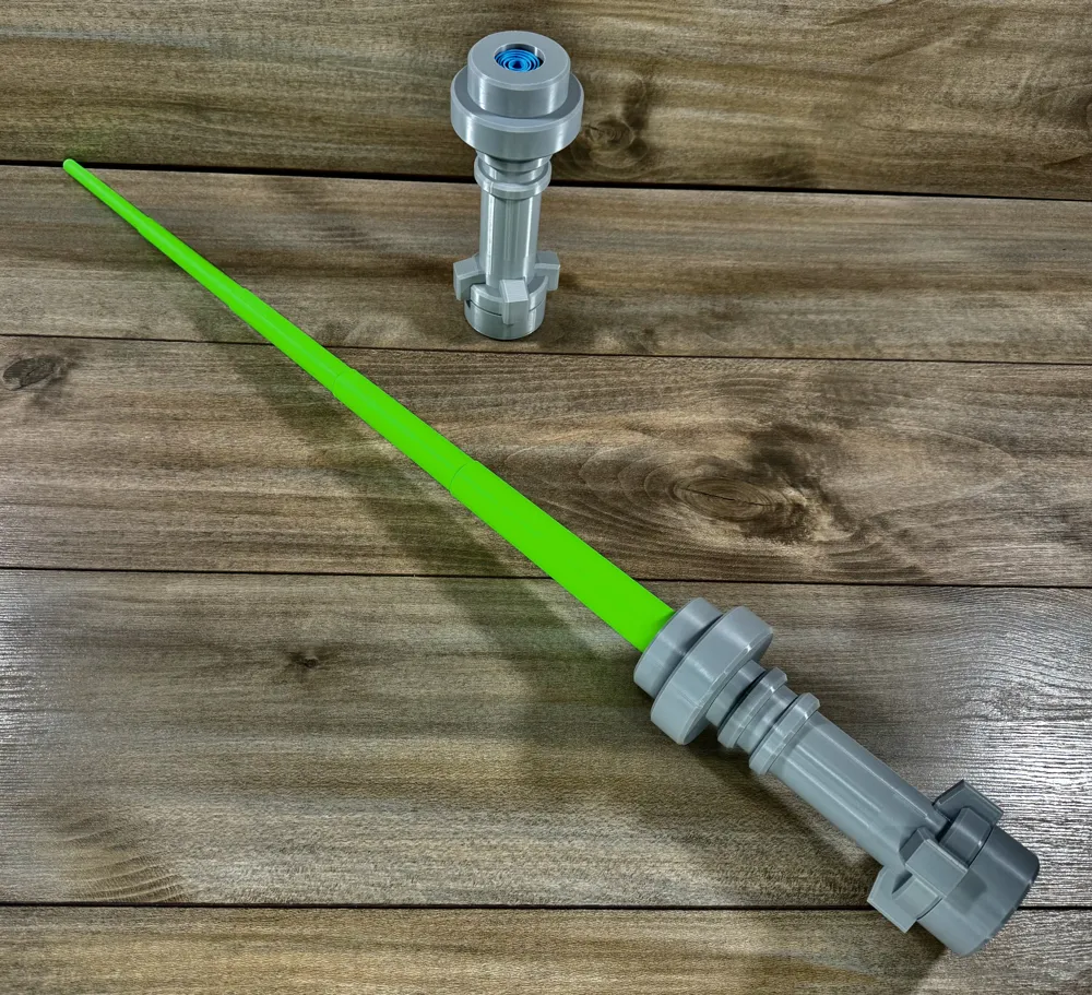 Brick Style Lightsaber with Telescoping Blade - Free 3D Print Model ...