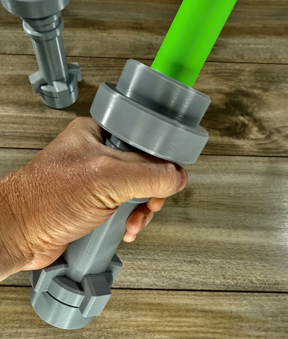 Brick Style Lightsaber with Telescoping Blade - Free 3D Print Model ...