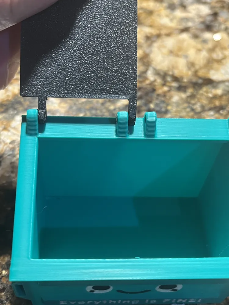 Everything is FINE! Dumpster Fire desk display - Free 3D Print Model ...