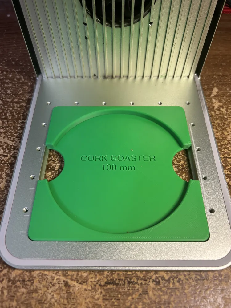 XTOOL F1 Cork Coaster (100mm) Jig - Free 3D Print Model - MakerWorld