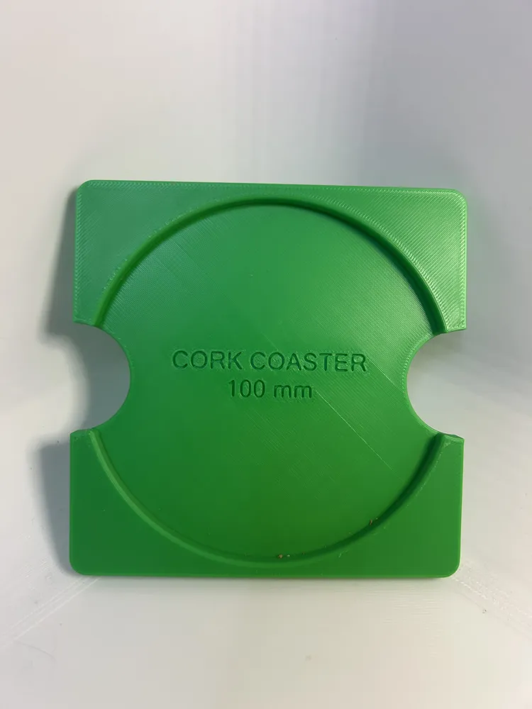 XTOOL F1 Cork Coaster (100mm) Jig by Carver's Mark MakerWorld: Download ...