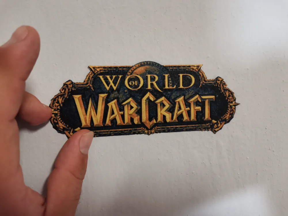 World of Warcraft logo wall art by BT3D printing - MakerWorld