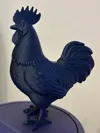 Semi-Realistic Rooster Statue - Free 3D Print Model - MakerWorld