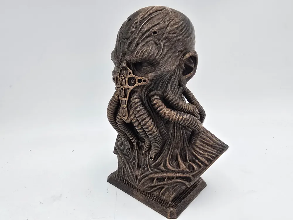 Eldritch Cyborg Bust – Biomechanical Horror Statue by Messy_Panda ...