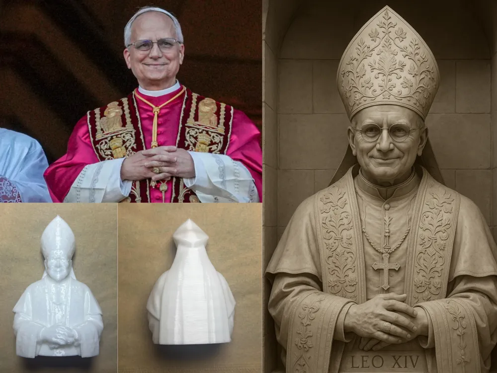 pope leo XIV - Free 3D Print Model - MakerWorld