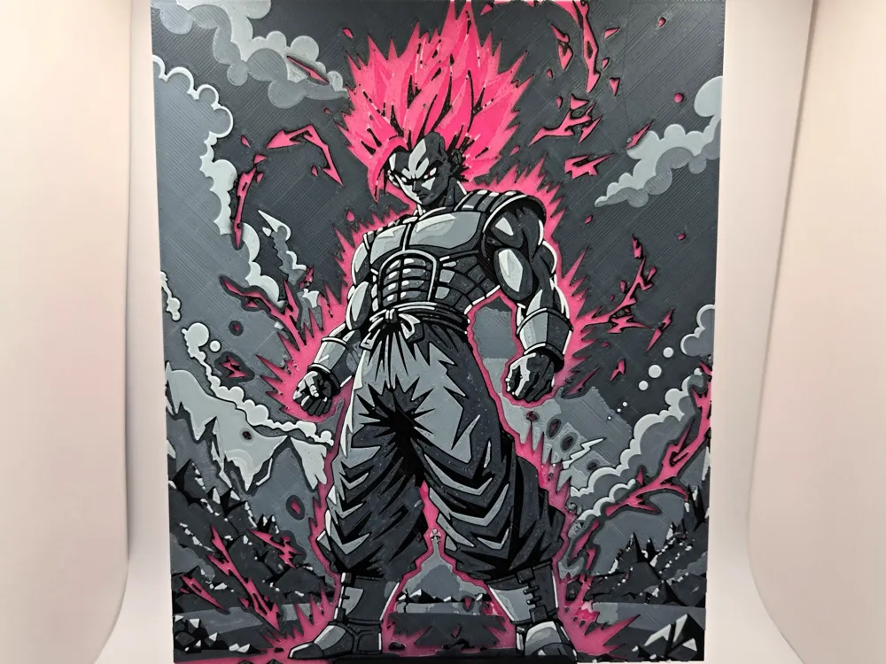 Hueforge Glowing Vegeta Ultra Ego – Aura & Light by NeXuS-PoWeR ...