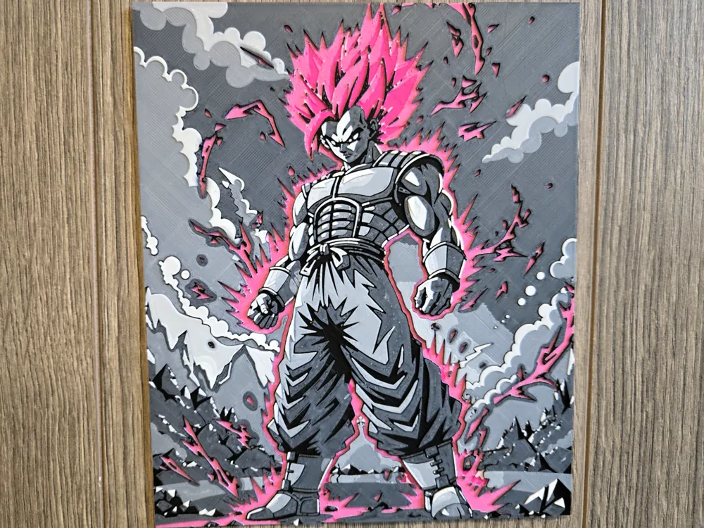 Hueforge Glowing Vegeta Ultra Ego – Aura & Light by NeXuS-PoWeR ...