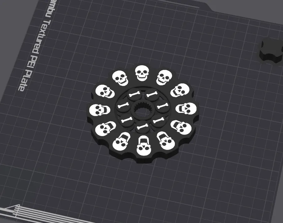 Laughing Death: 3D Printed Fidget Spinner by 💡 DJX 💡 MakerWorld ...