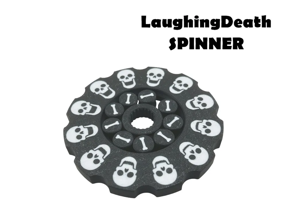 Laughing Death: 3D Printed Fidget Spinner by 💡 DJX 💡 MakerWorld ...