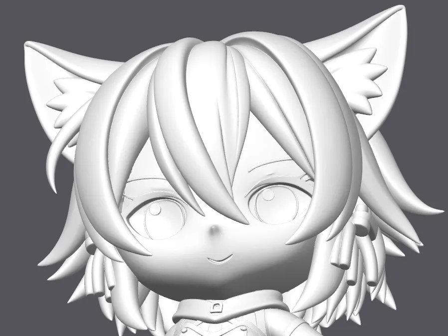 SAO Sinon Chibi Cat Ears - Free 3D Print Model - MakerWorld