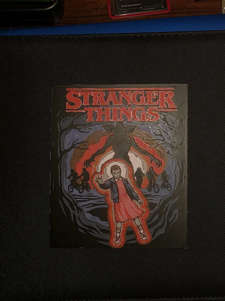 Poster Stranger Things - HueForge - Free 3D Print Model - MakerWorld