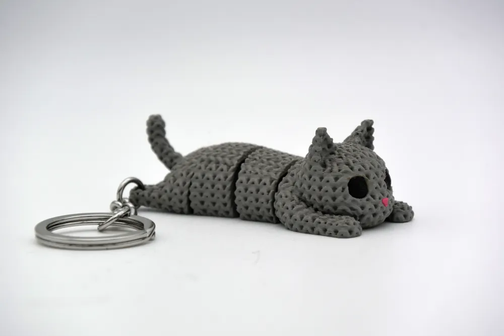 Knitted Articulated Cat - Free 3D Print Model - MakerWorld