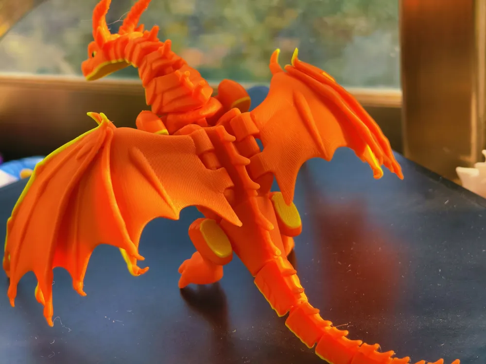 Sea Wing Wyvern, no supports, printable on A1 mini by 像素 MakerWorld ...