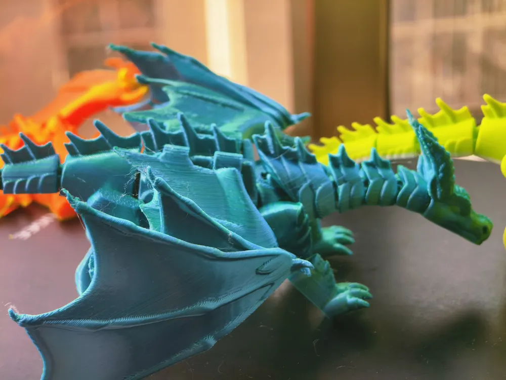 Sea Wing Wyvern, no supports, printable on A1 mini - Free 3D Print ...