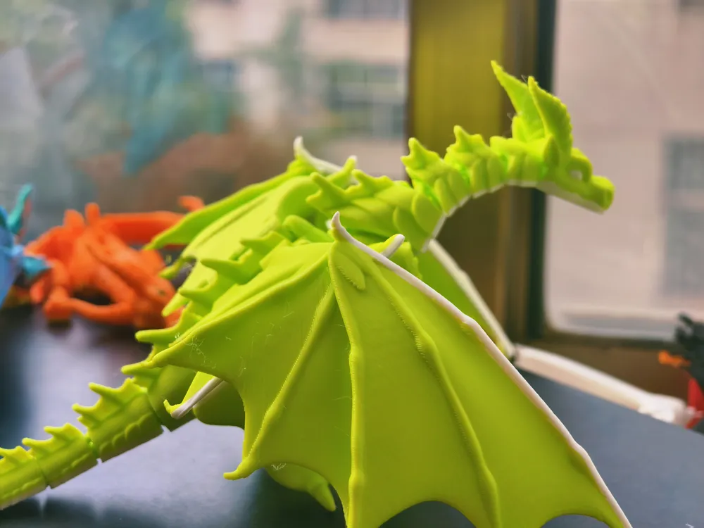 Sea Wing Wyvern, no supports, printable on A1 mini by 像素 MakerWorld ...