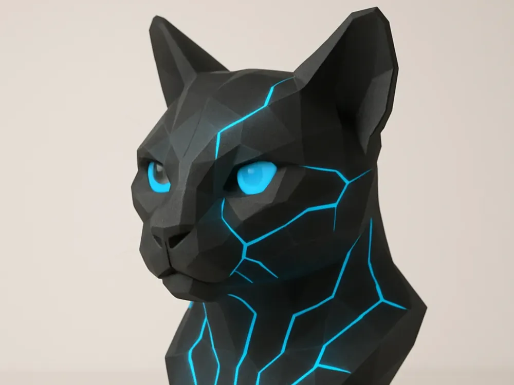 Cat Bust - Free 3D Print Model - MakerWorld