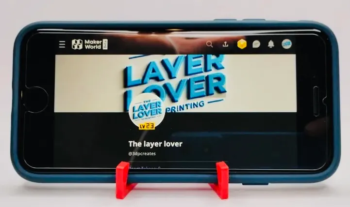 Foldable Phone Stand Keychain by The layer lover - MakerWorld