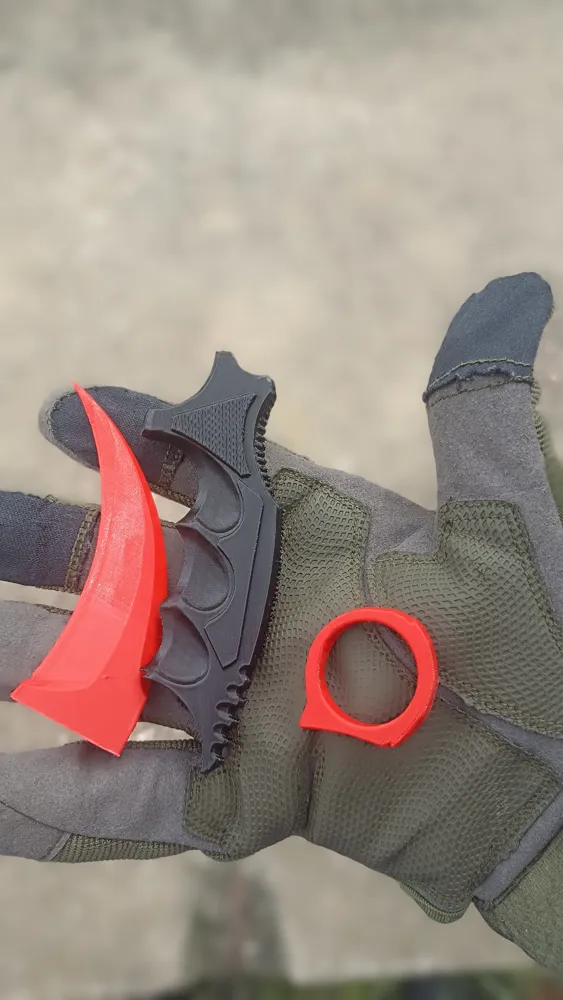 Karambit knife, 3 parts, no AMS. Remixed by Maraktos MakerWorld ...