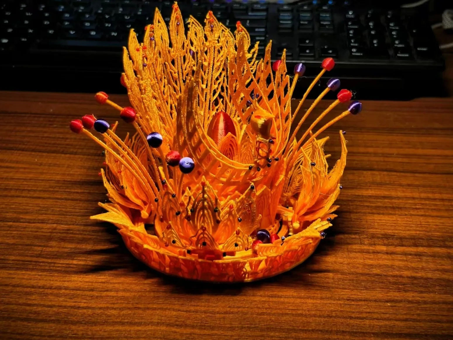 Golden Phoenix Crown by wannawow摆烂猫 MakerWorld: Download Free 3D Models