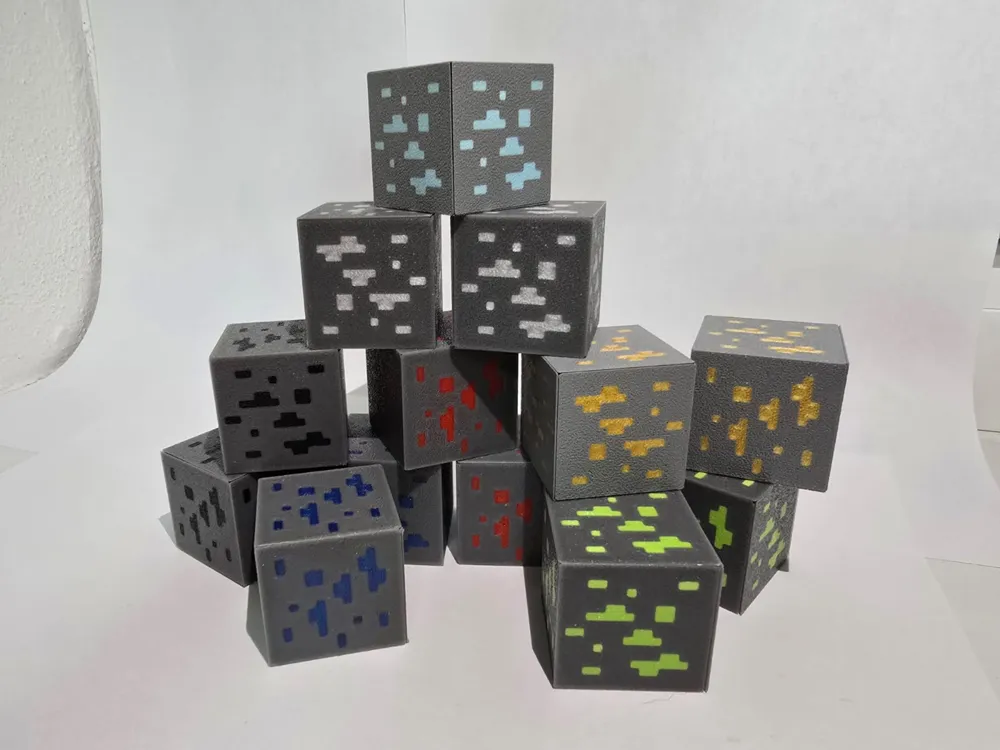 Minecraft Ore Block Toy by 3DBURI - MakerWorld