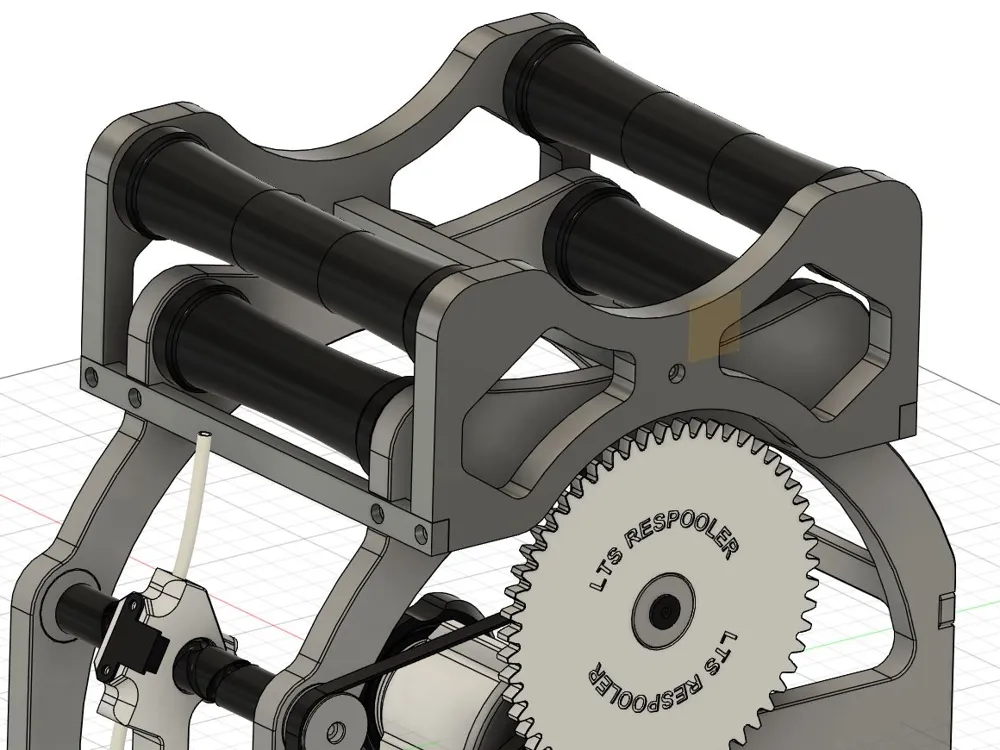 LTS Respooler Filament Winder Big Spool Upgrade by KingMo5h MakerWorld ...