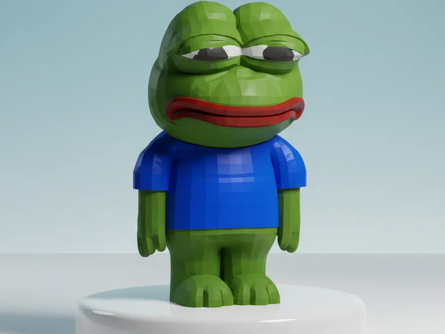 Sad Pepe the Frog - Free 3D Print Model - MakerWorld