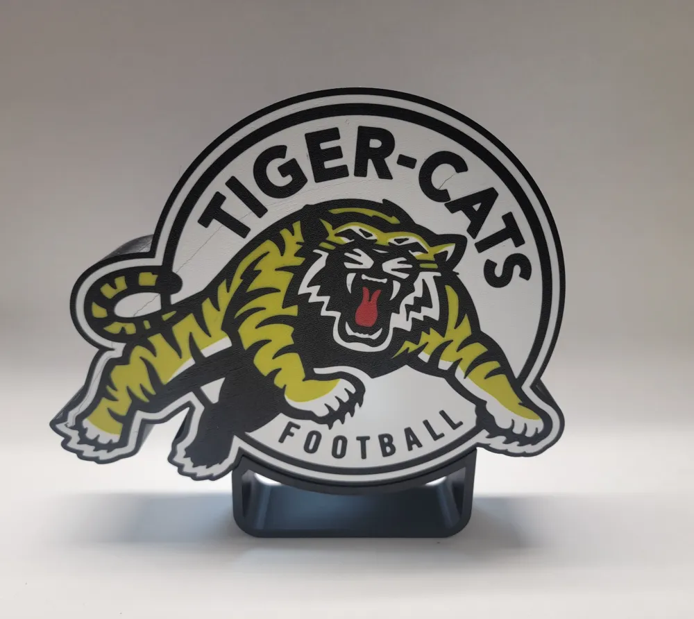 CFL Hamilton Tiger-Cats USB LED Lightbox by joshua.makes - MakerWorld