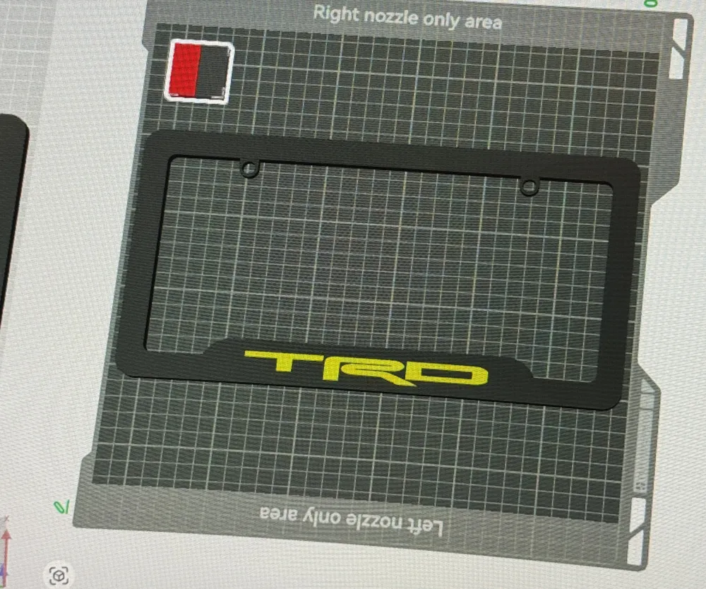TRD LICENSE PLATE FRAME by colbymh5 MakerWorld: Download Free 3D Models