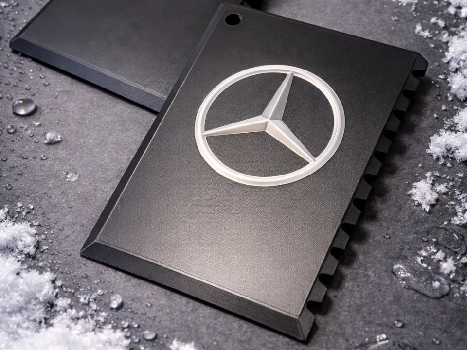 Mercedes star Logo icescraper snowscraper scraper - Free 3D Print Model ...
