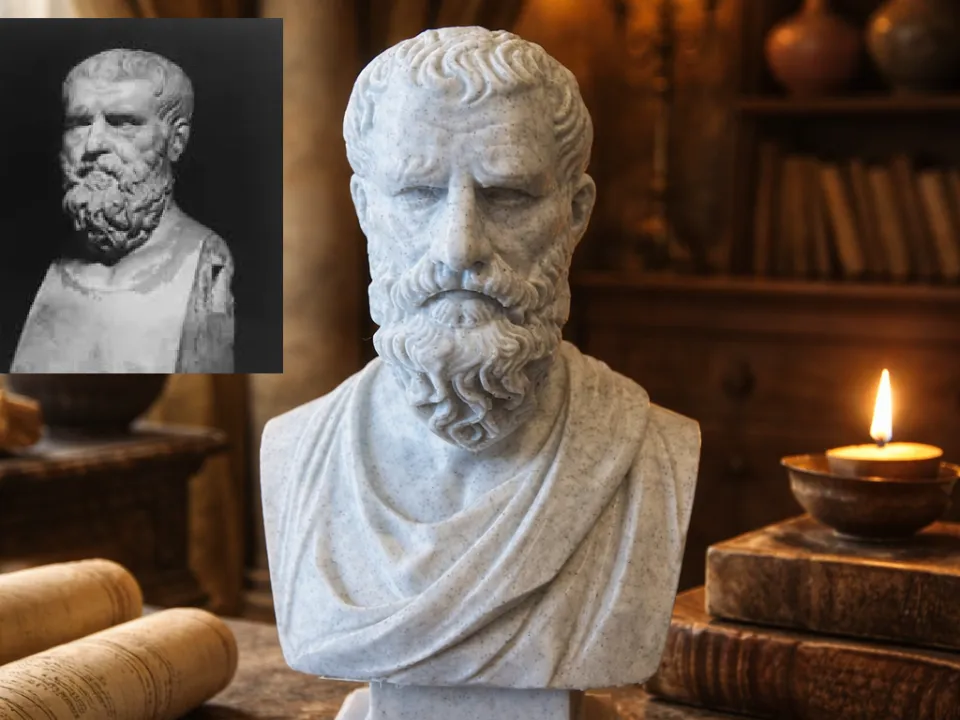 Heraclitus of Ephesus (Héraclite d'Éphèse) - bust - Free 3D Print Model ...