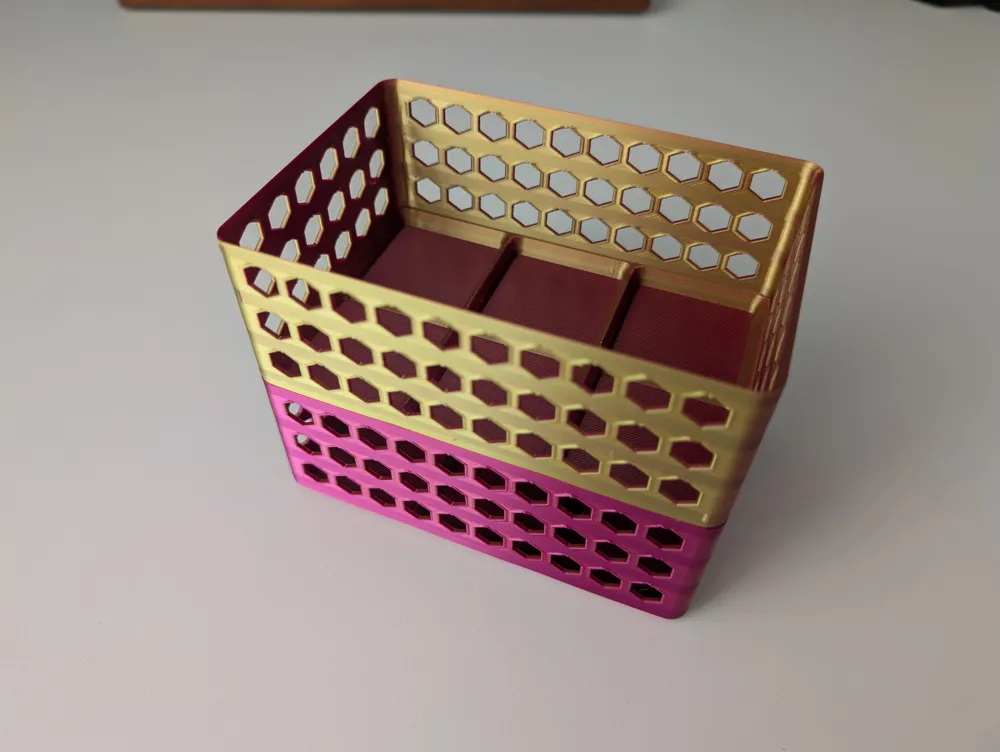 Stackable gridfinity storage basket [PARAMETRIC] - Free 3D Print Model ...
