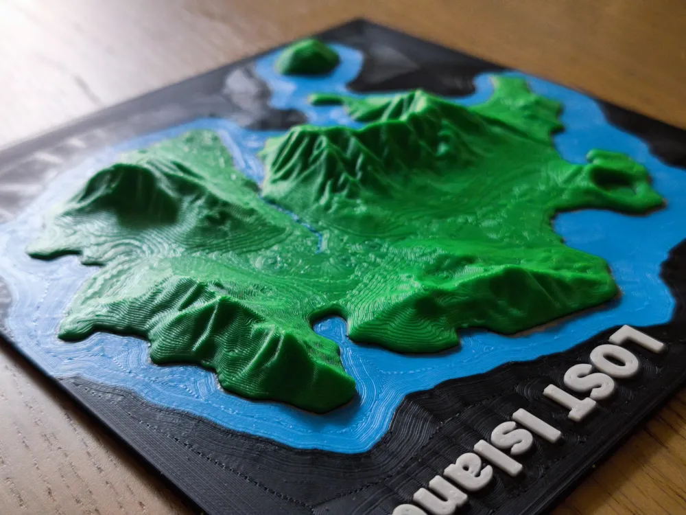 "LOST" ISLAND 3D by Creatività in 3DMakerWorld: Download Free 3D Models