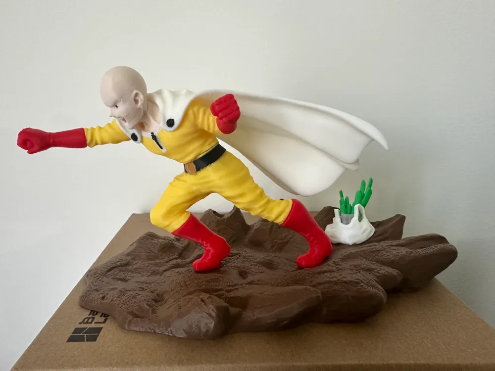 One Punch Man Saitama AMS Multipart - Free 3D Print Model - MakerWorld