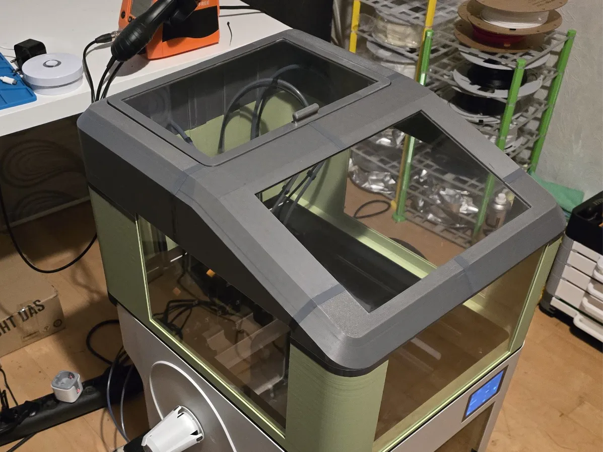 Top cover for Snapmaker U1, removable lid - Free 3D Print Model ...