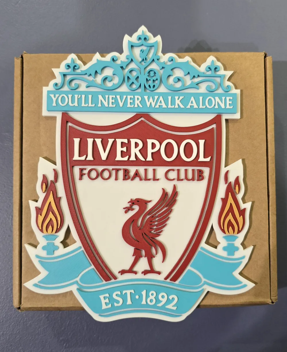 LIVERPOOL FC v2 3D Logo Large 223mm series - Free 3D Print Model ...