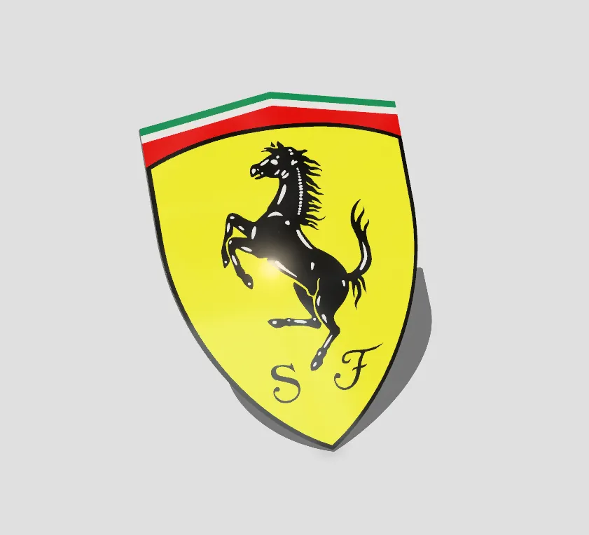 Logo Ferrari – Modello 3D decorativo - Modello di stampa 3D gratuito ...