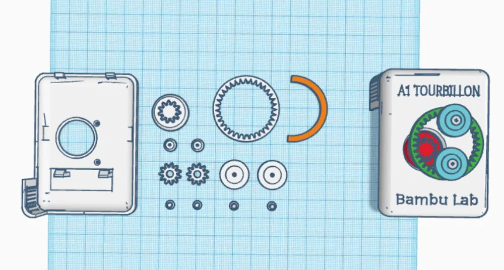 BAMBU LAB A1 TOURBILLON - PLANETARY by Engineering Projects - MakerWorld